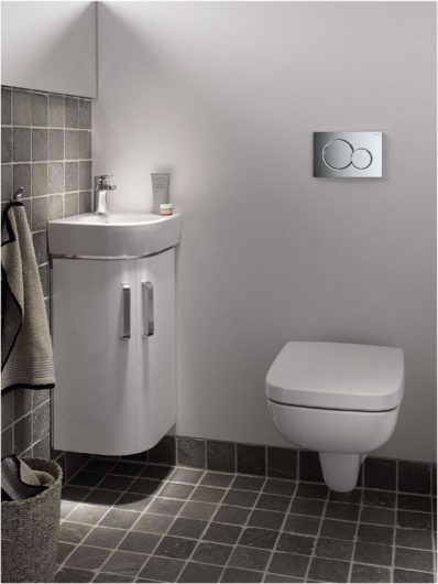 Contour 600 Unit 2 Door Gloss White & Basin 2nds Item | Total Bathrooms